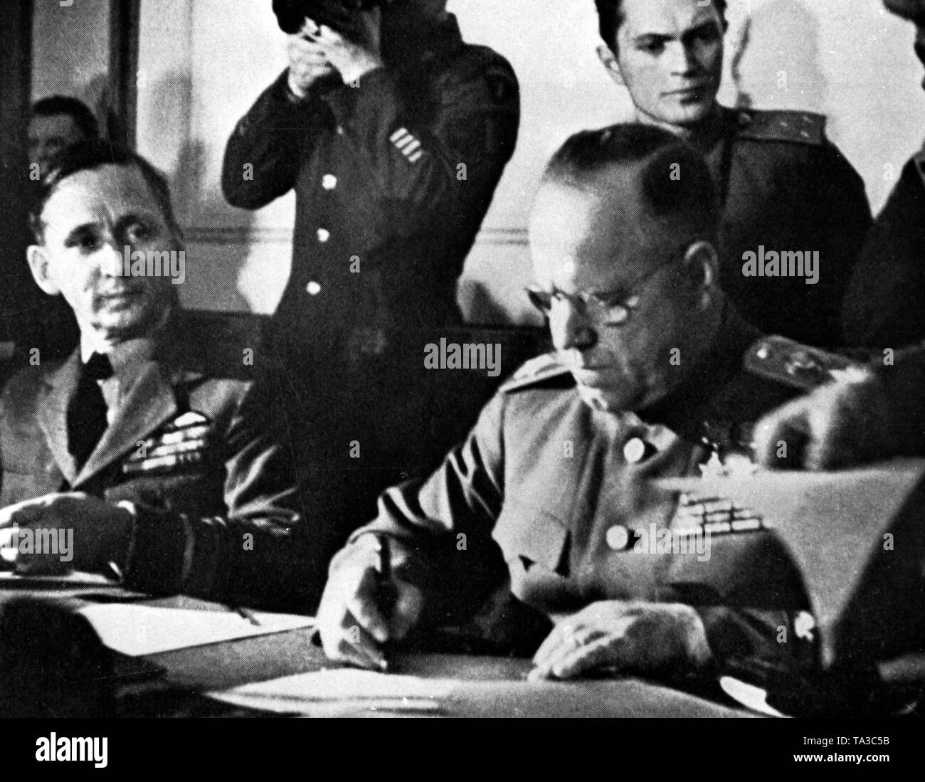 German surrender 1945 hi-res stock photography and images - Alamy