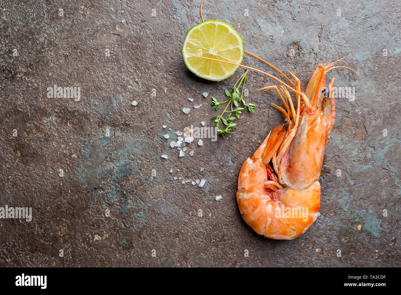 Fresh Tiger Prawn Stock Photo - Alamy