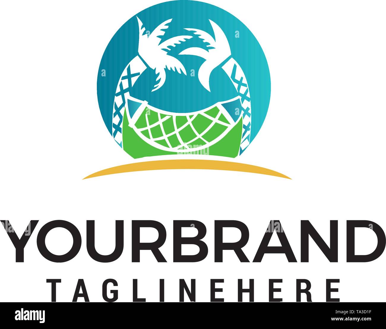 beach logo design concept template vector Stock Vector Image & Art - Alamy