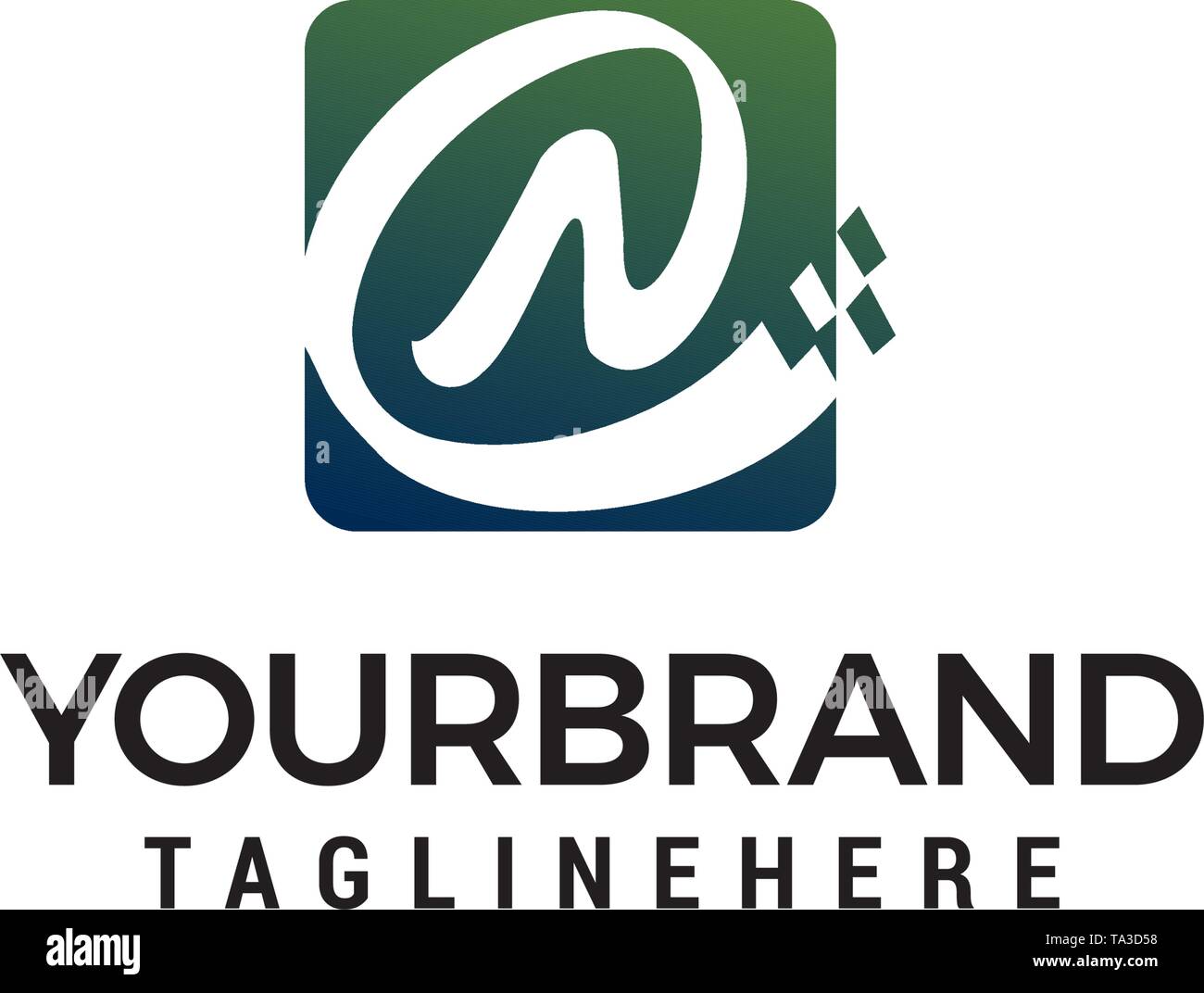 letter N pixel logo design concept template vector Stock Vector Image ...