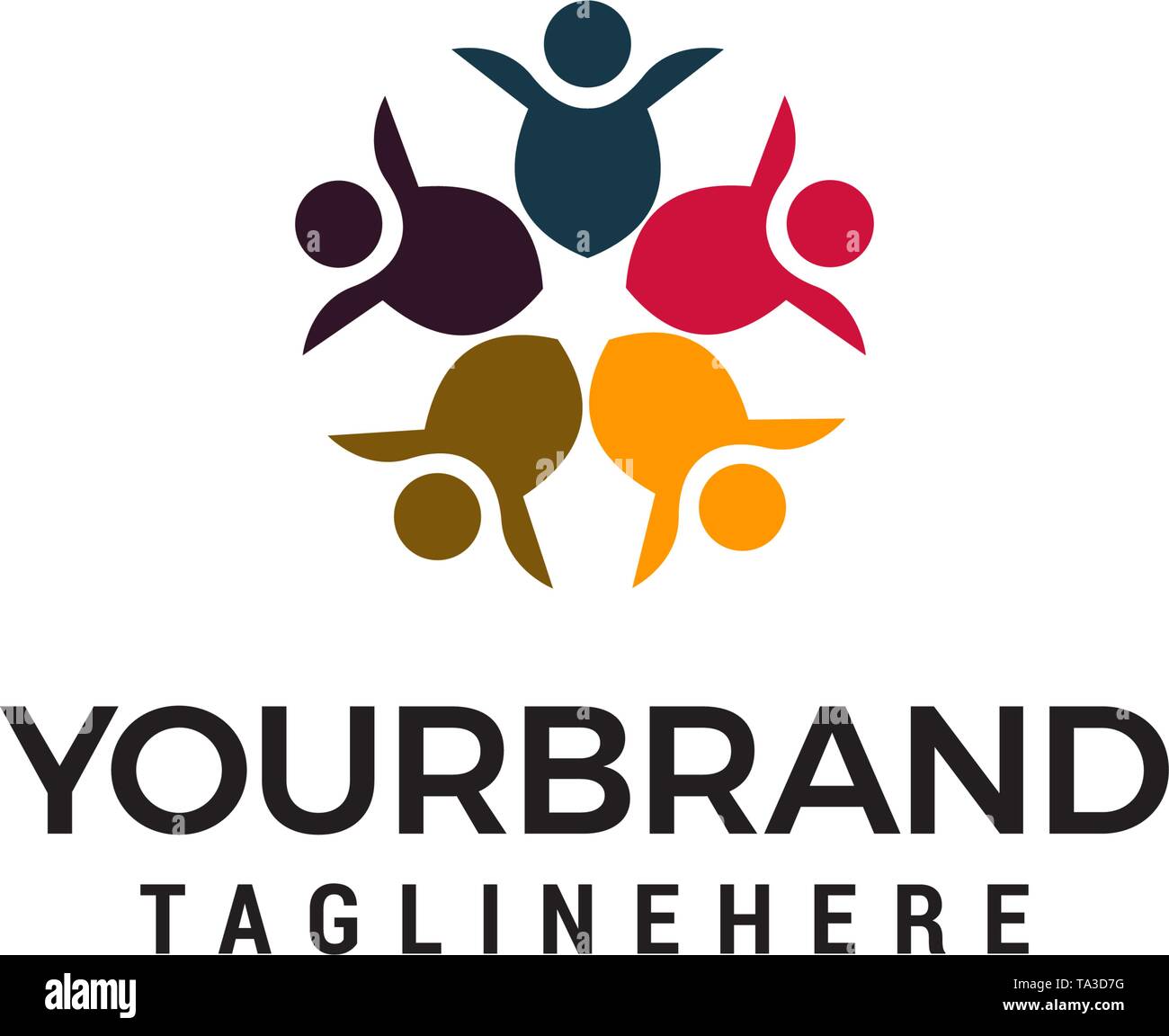 Group fitness diversity Stock Vector Images - Alamy