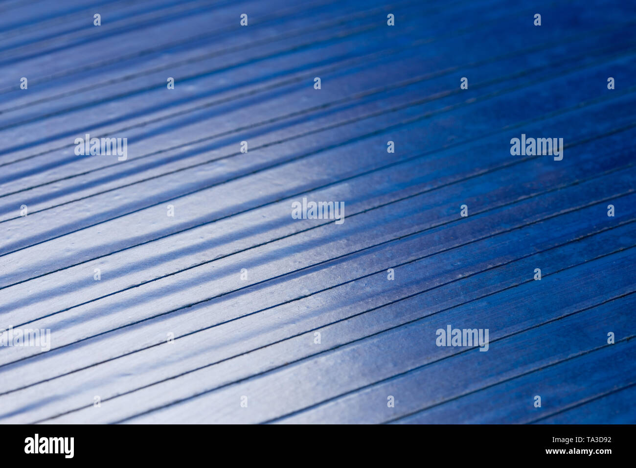 old blue pvc duct tape flat background with selective focus and shallow ...