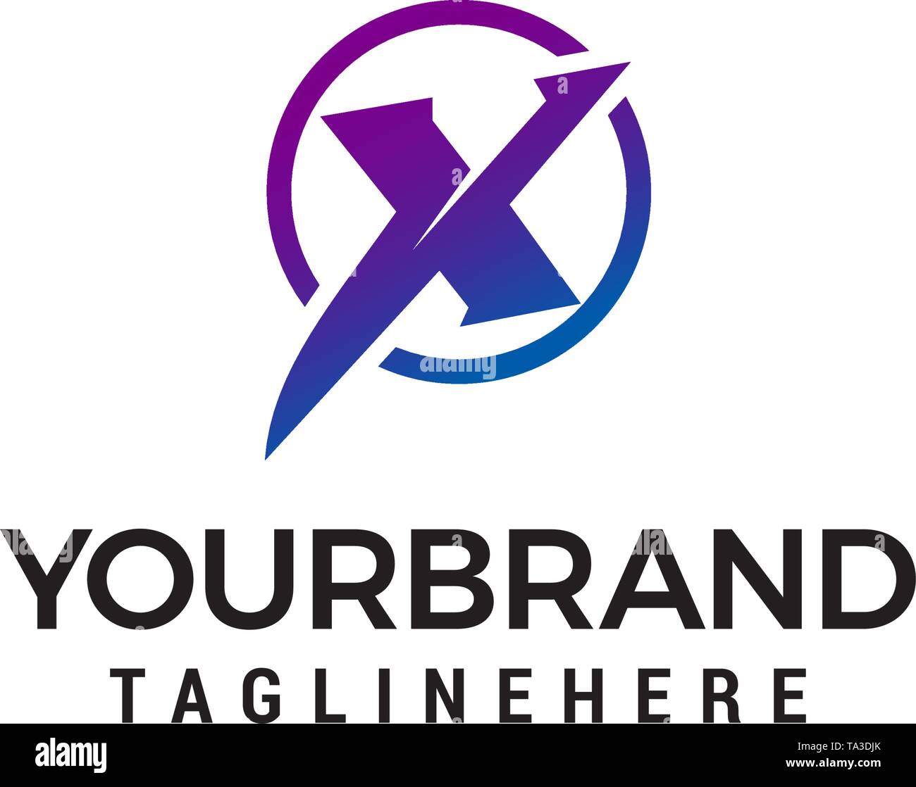 X tech logo Stock Vector Images - Alamy