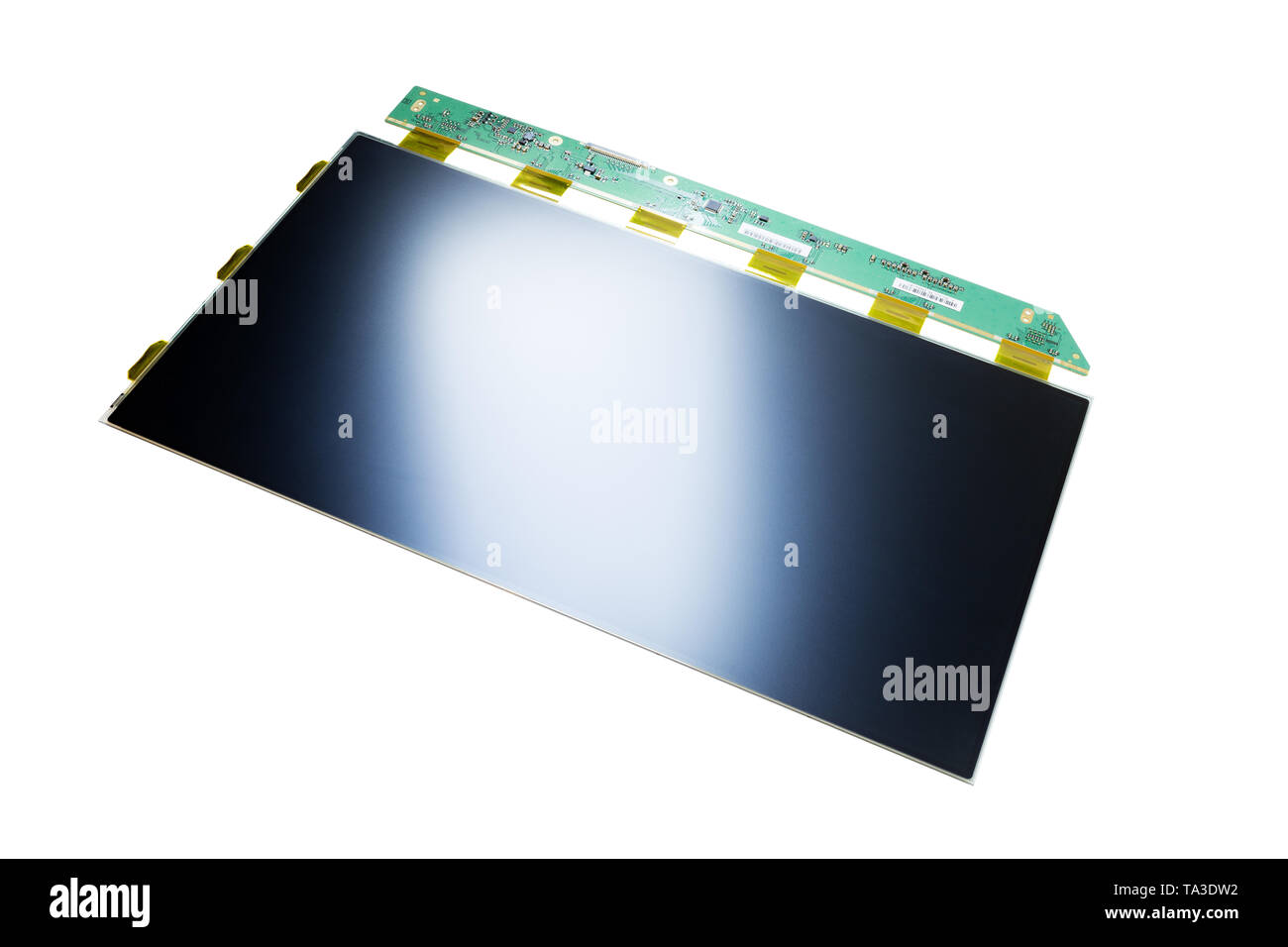 WXGA LCD TN panel part isolated on white background Stock Photo - Alamy