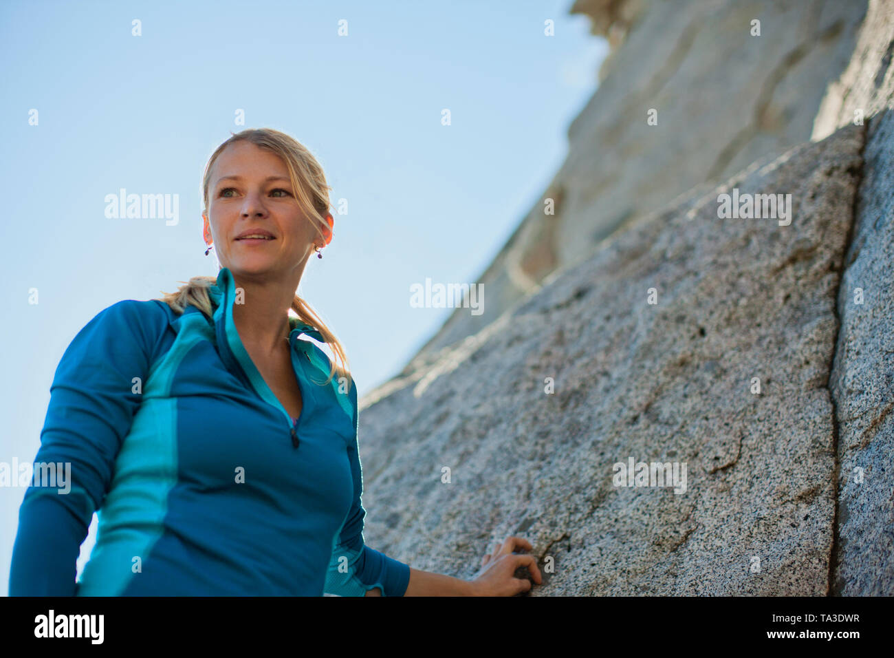 Portrait rock climber preparing hi-res stock photography and images - Alamy