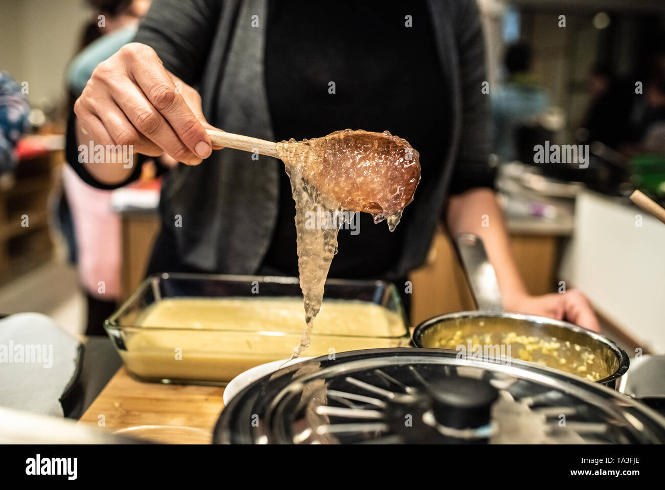 Hydrated chia seeds forming a gel Stock Photo - Alamy