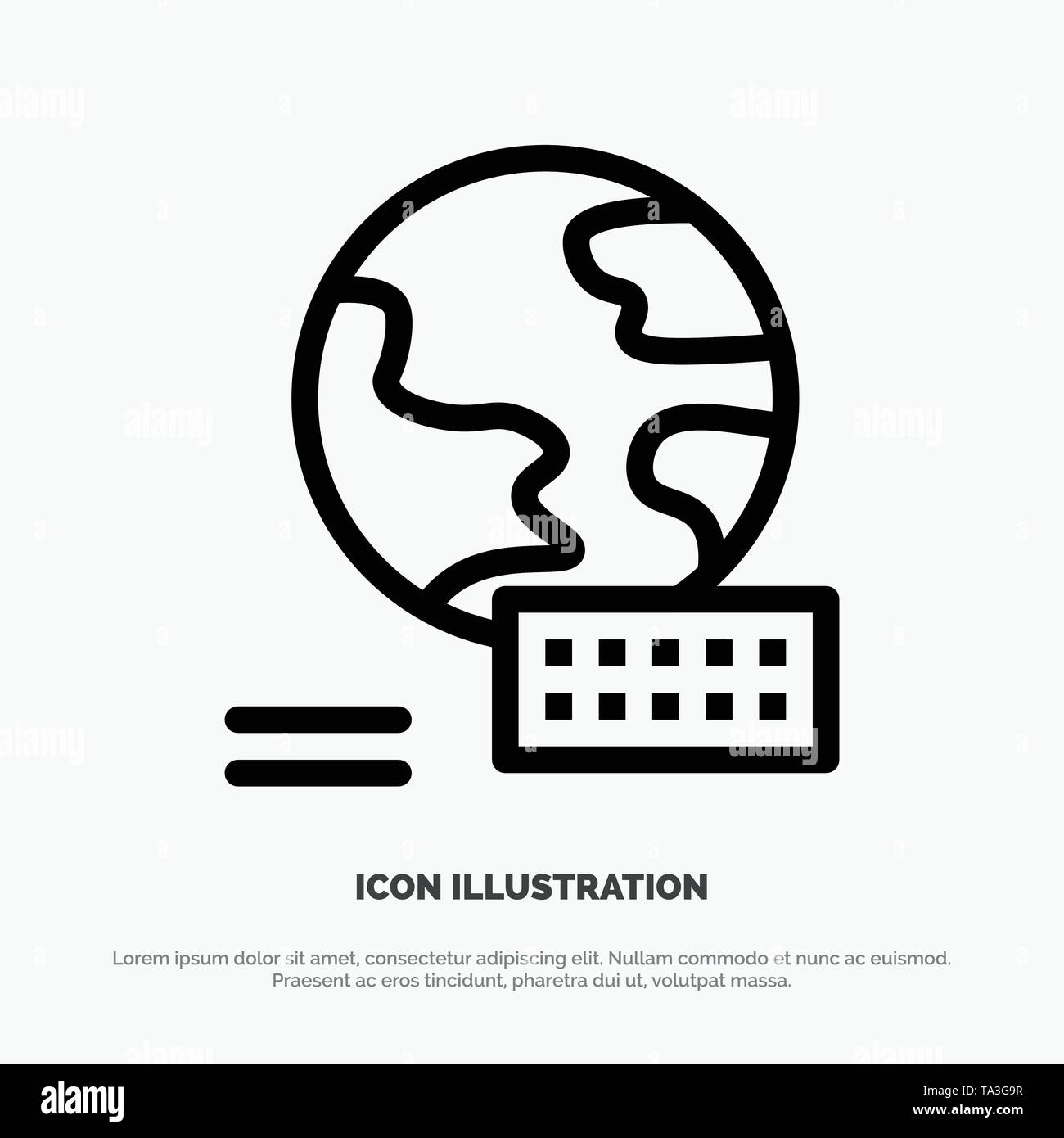 International marketing globe Stock Vector Images - Alamy