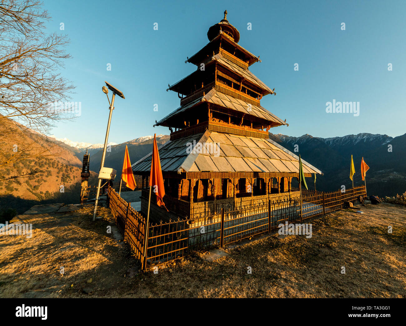 Kullu, Himachal Pradesh, India - December 07, 2018 : manu rishi temple ...