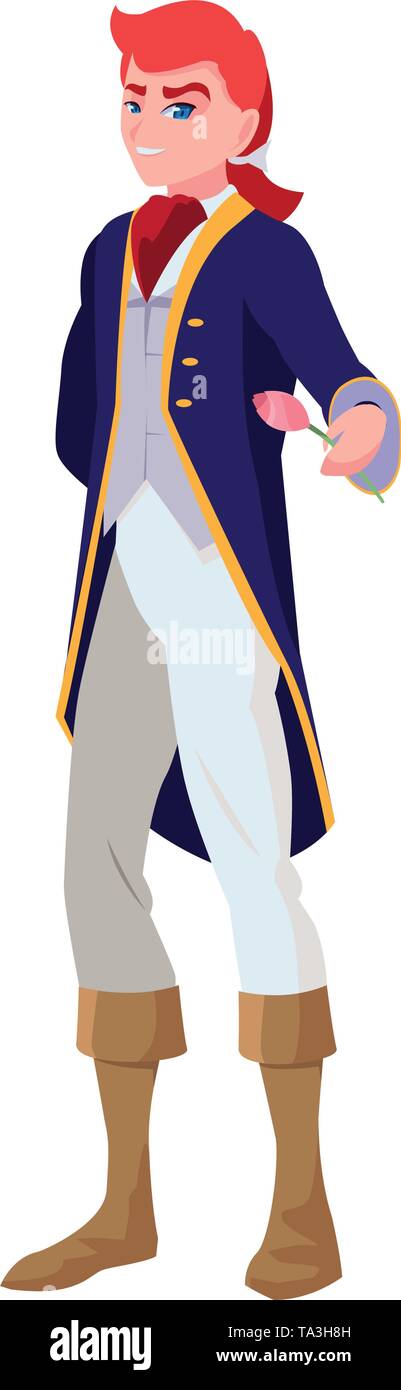 prince charming of tales character vector illustration design Stock ...