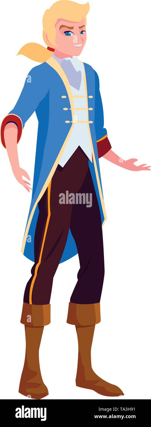 prince charming of tales character vector illustration design Stock ...