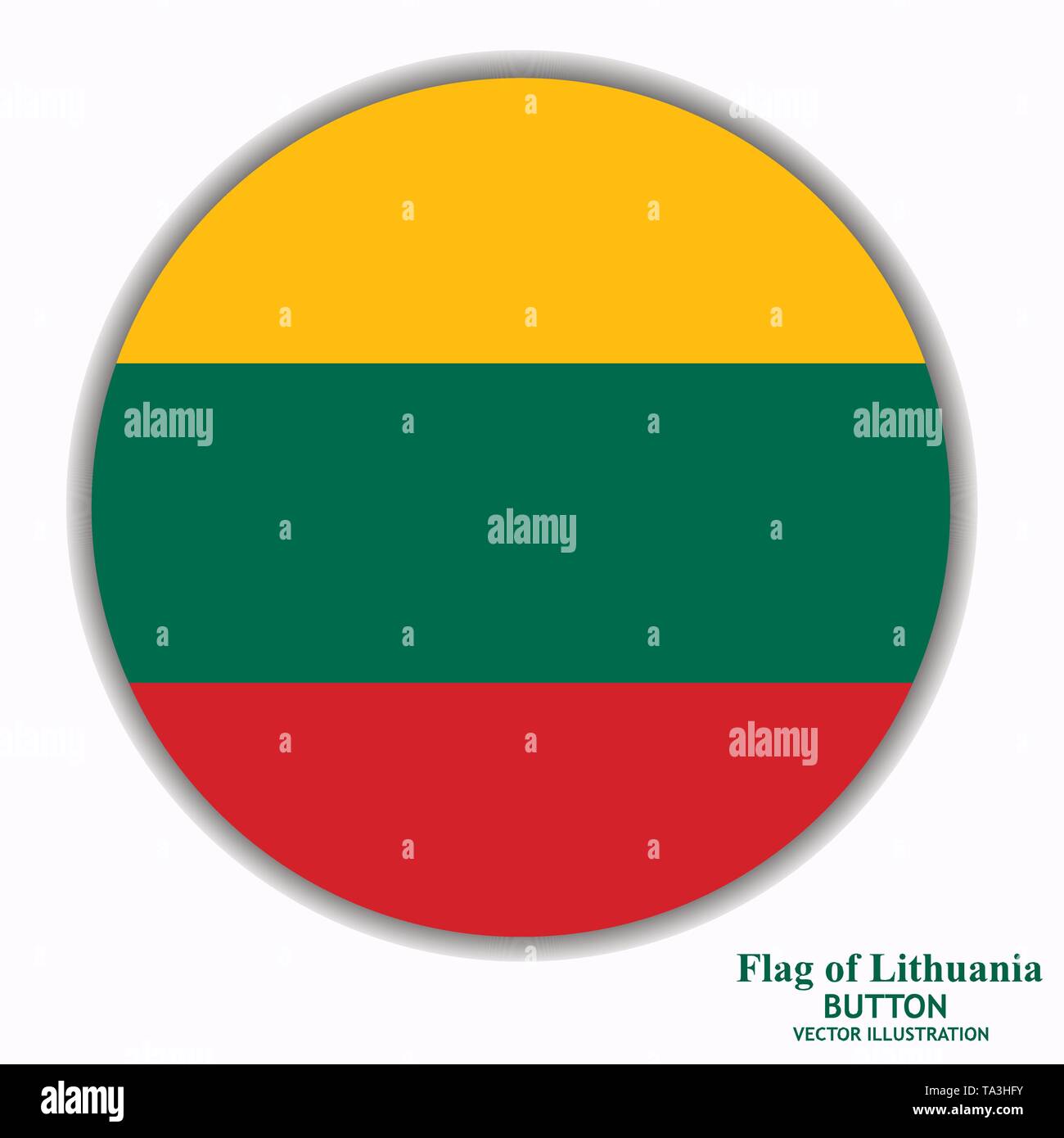 Banner with flag of Lithuania. Colorful illustration with flag for web ...