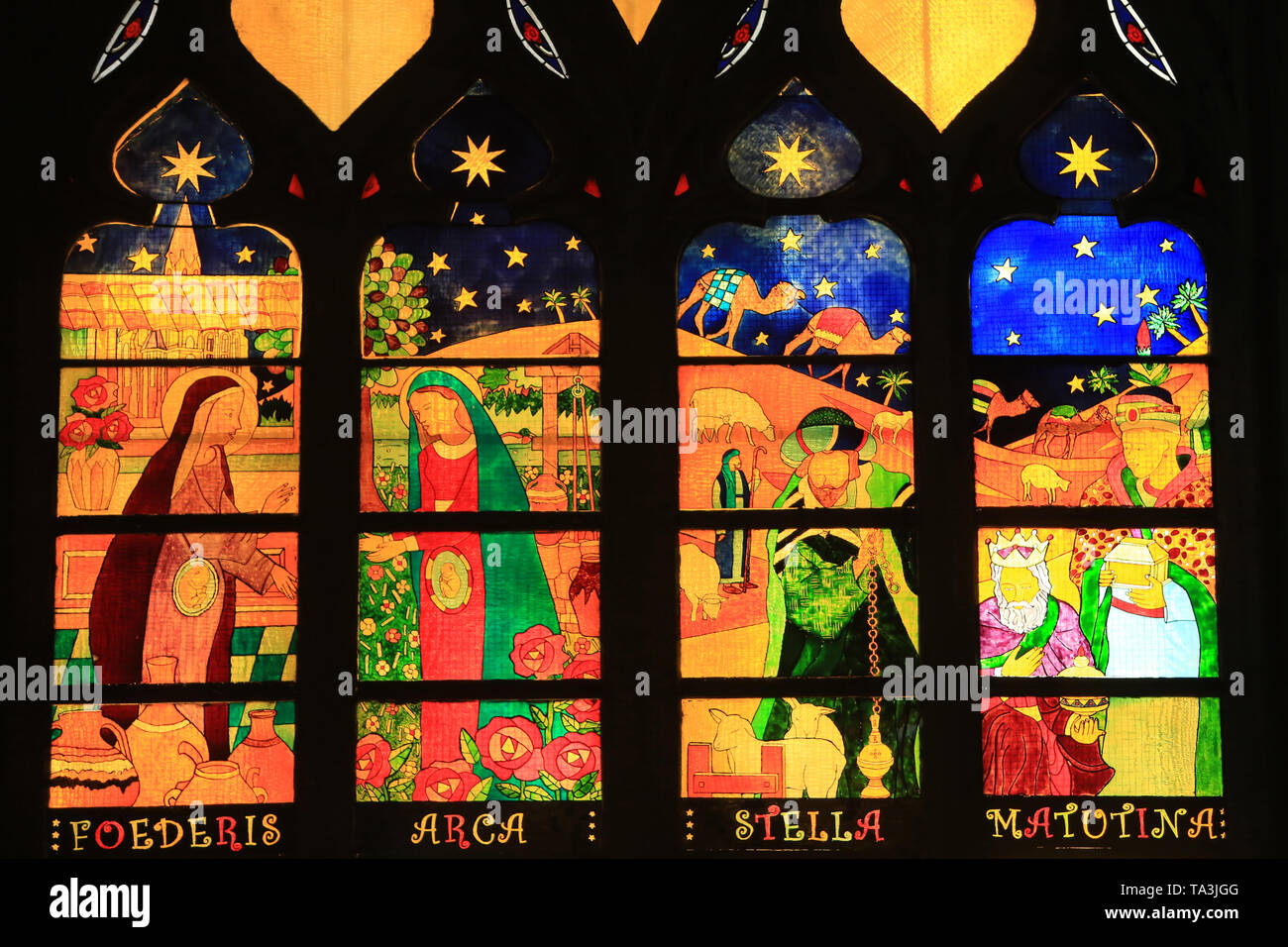 Eglise Saint-Georges de Lyon. Church of St. George. Lyon Stock Photo ...