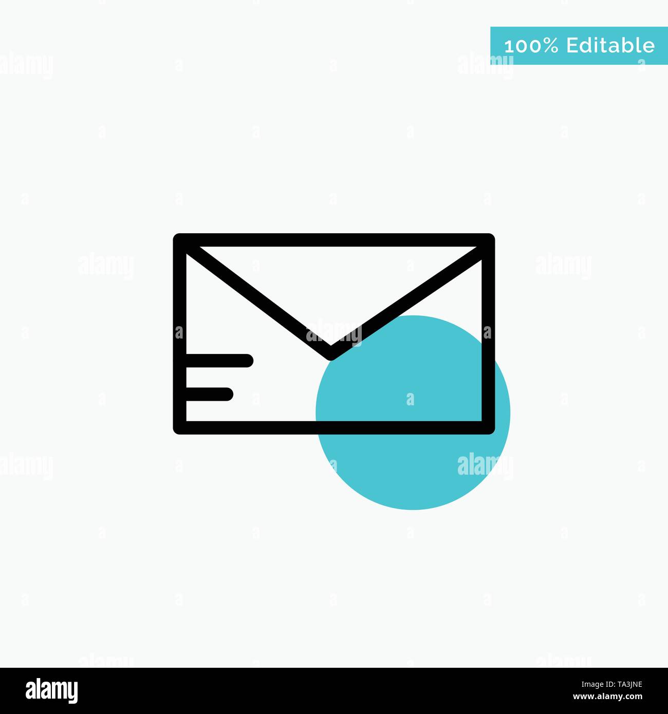 Business mail turquoise Stock Vector Images - Alamy