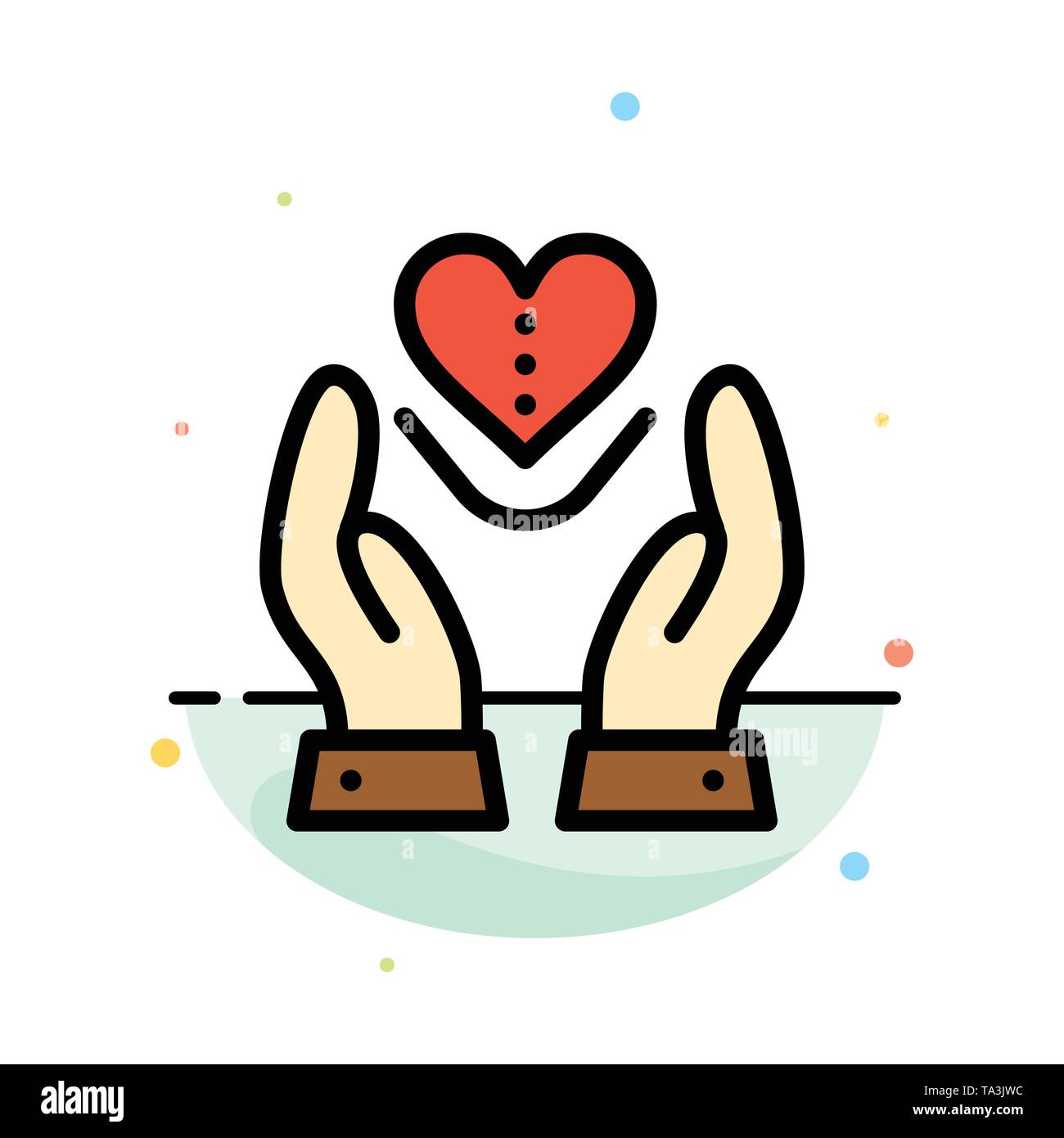 Icon of compassion Stock Vector Images - Alamy