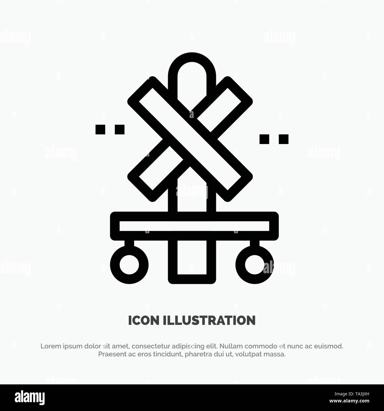 Railroad crossing sign line drawing Stock Vector Images - Alamy