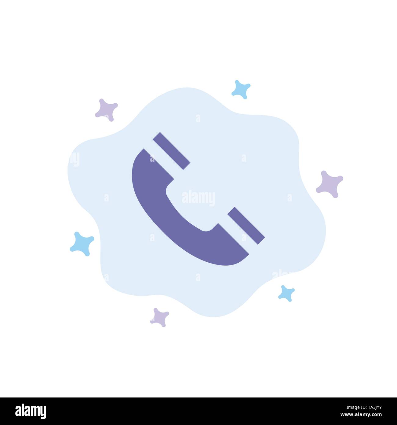 Phone call simple icon on Stock Vector Images - Alamy