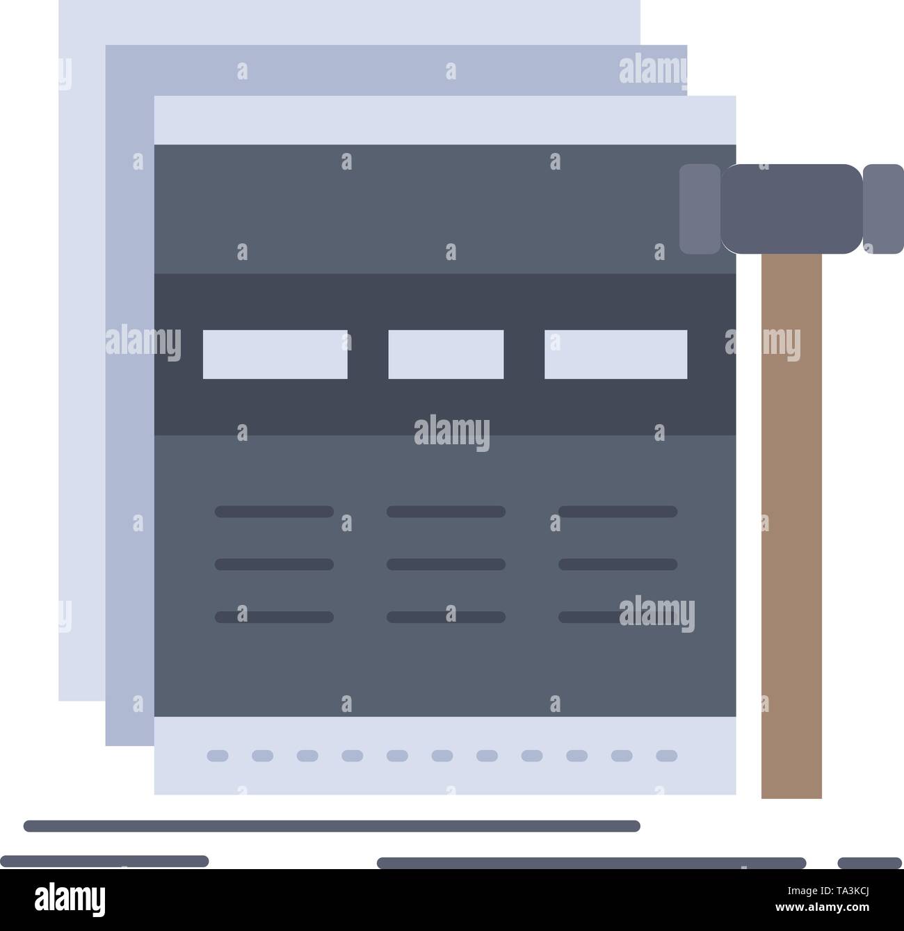 Webpage wireframe hi-res stock photography and images - Alamy