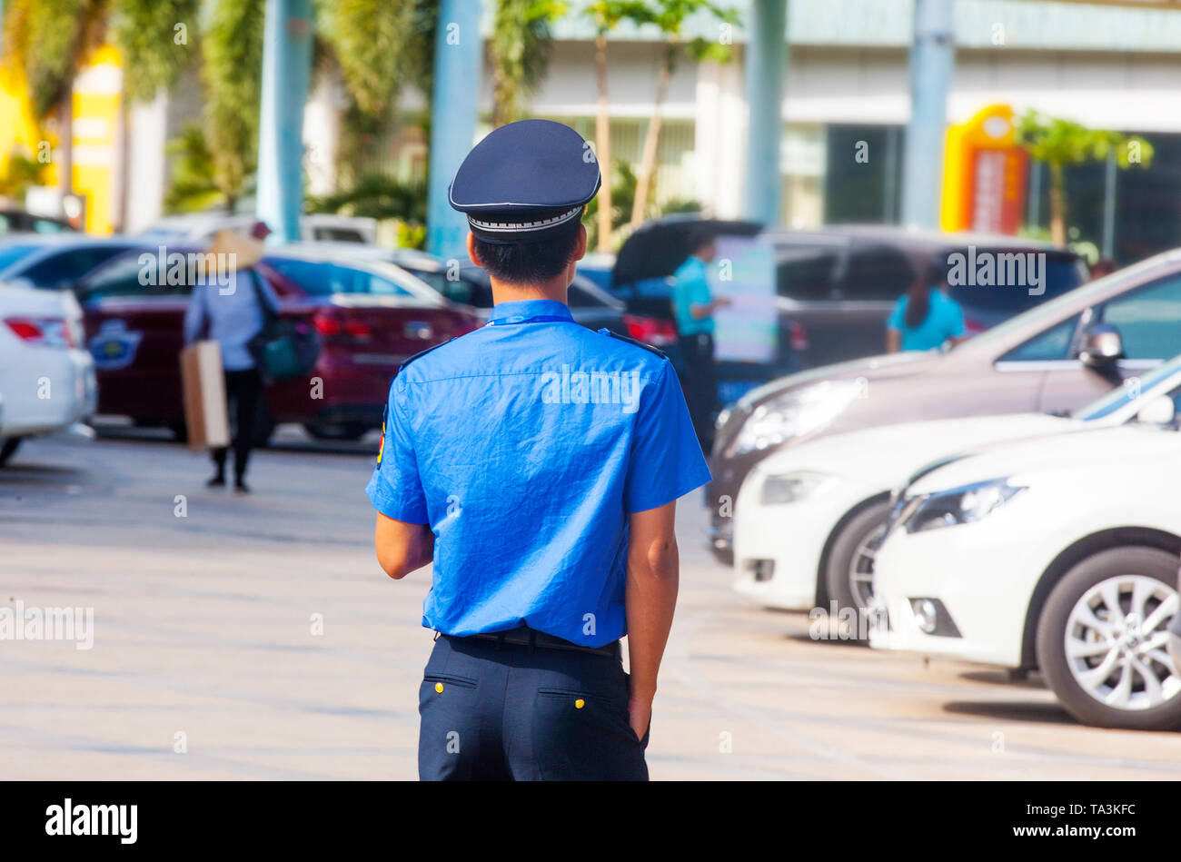 policeman on the streets in China Stock Photo - Alamy