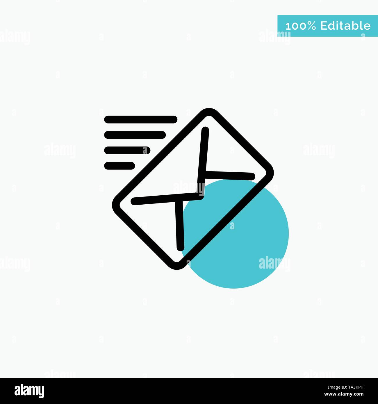 Sent mail 3d paper icon hi-res stock photography and images - Alamy