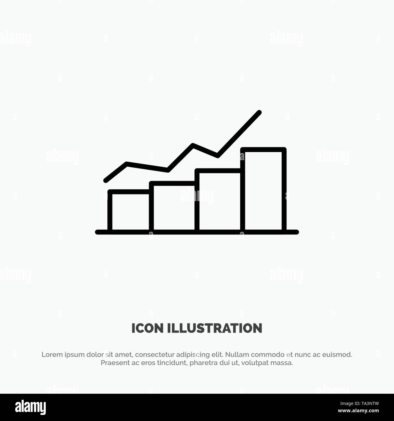 Line graph moving upwards hi-res stock photography and images - Alamy