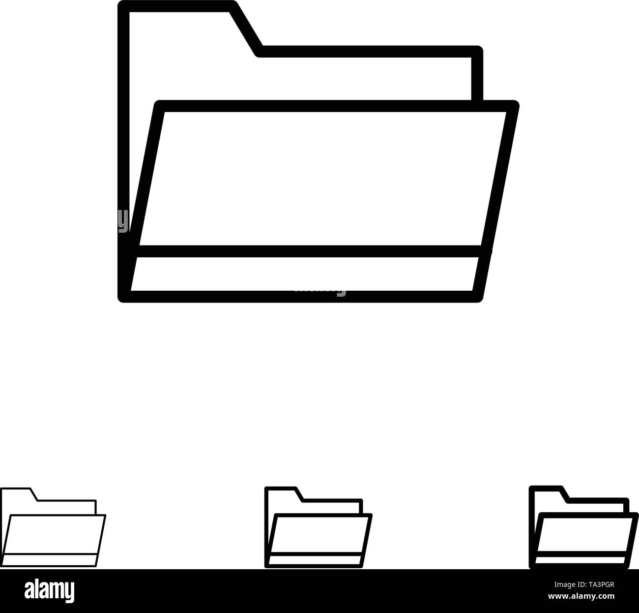 Open yellow folder Black and White Stock Photos & Images - Alamy