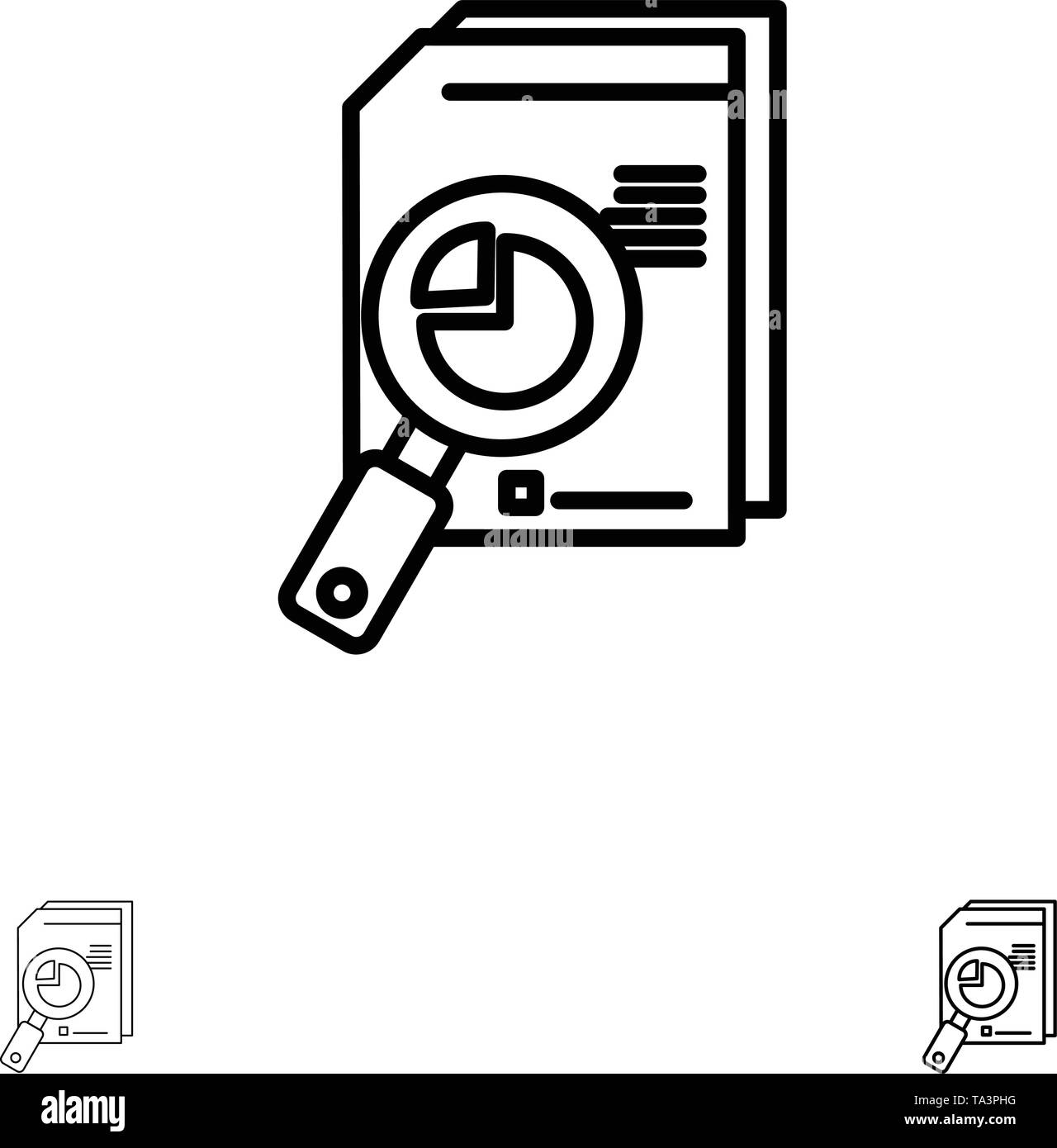 Market research icon Black and White Stock Photos & Images - Alamy