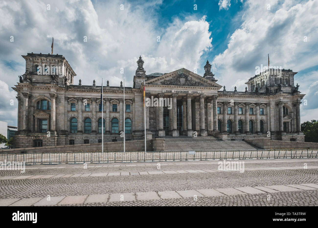 Berlin, Germany - May, 2019: The Reichstag building, seat of the German ...