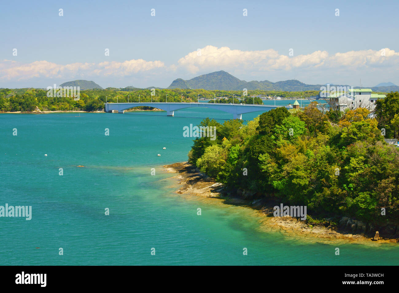 Mt. Unzen fugen and Matsushima, Kumamoto Prefecture, Japan Stock Photo ...