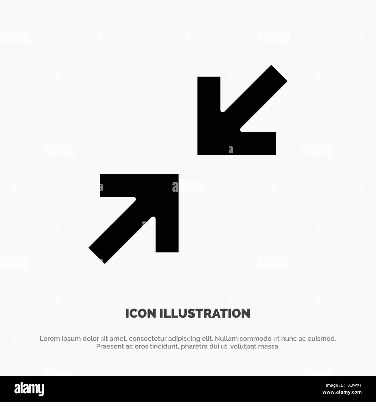 Maximize arrow vector Cut Out Stock Images & Pictures - Alamy