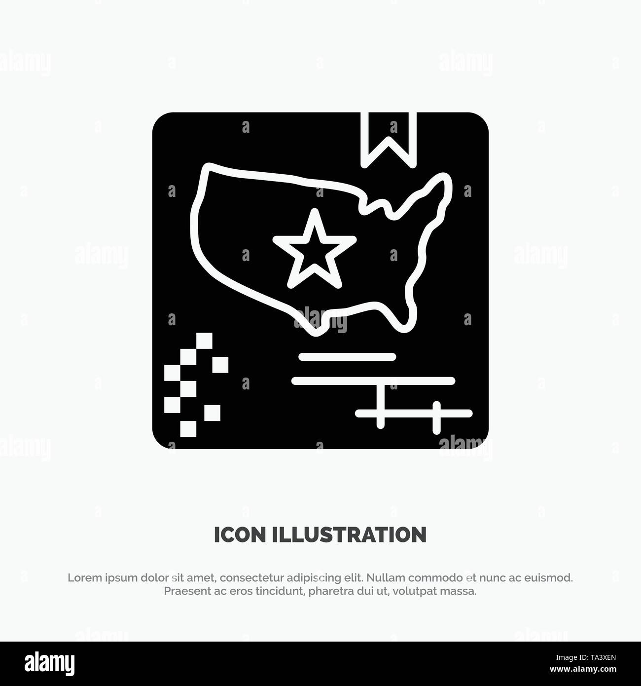 American flag map hi-res stock photography and images - Alamy