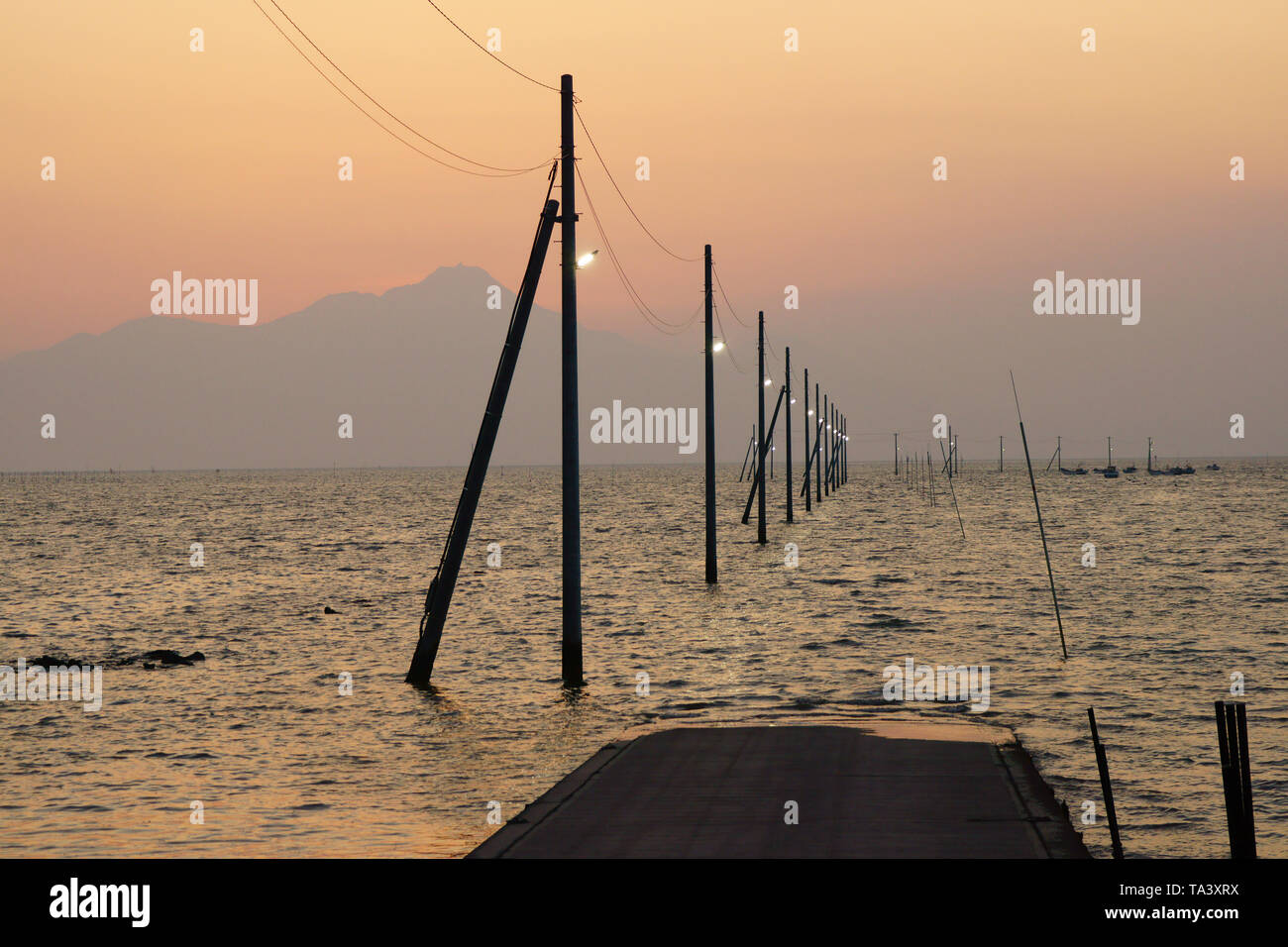 Nagabeta fishery tidal road hi-res stock photography and images - Alamy