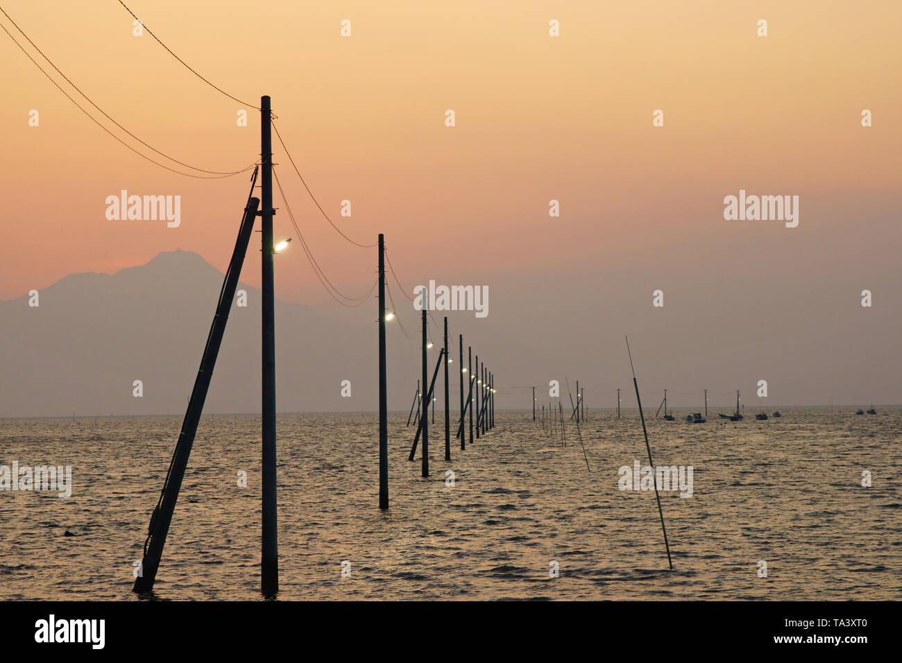 Nagabeta fishery tidal road hi-res stock photography and images - Alamy
