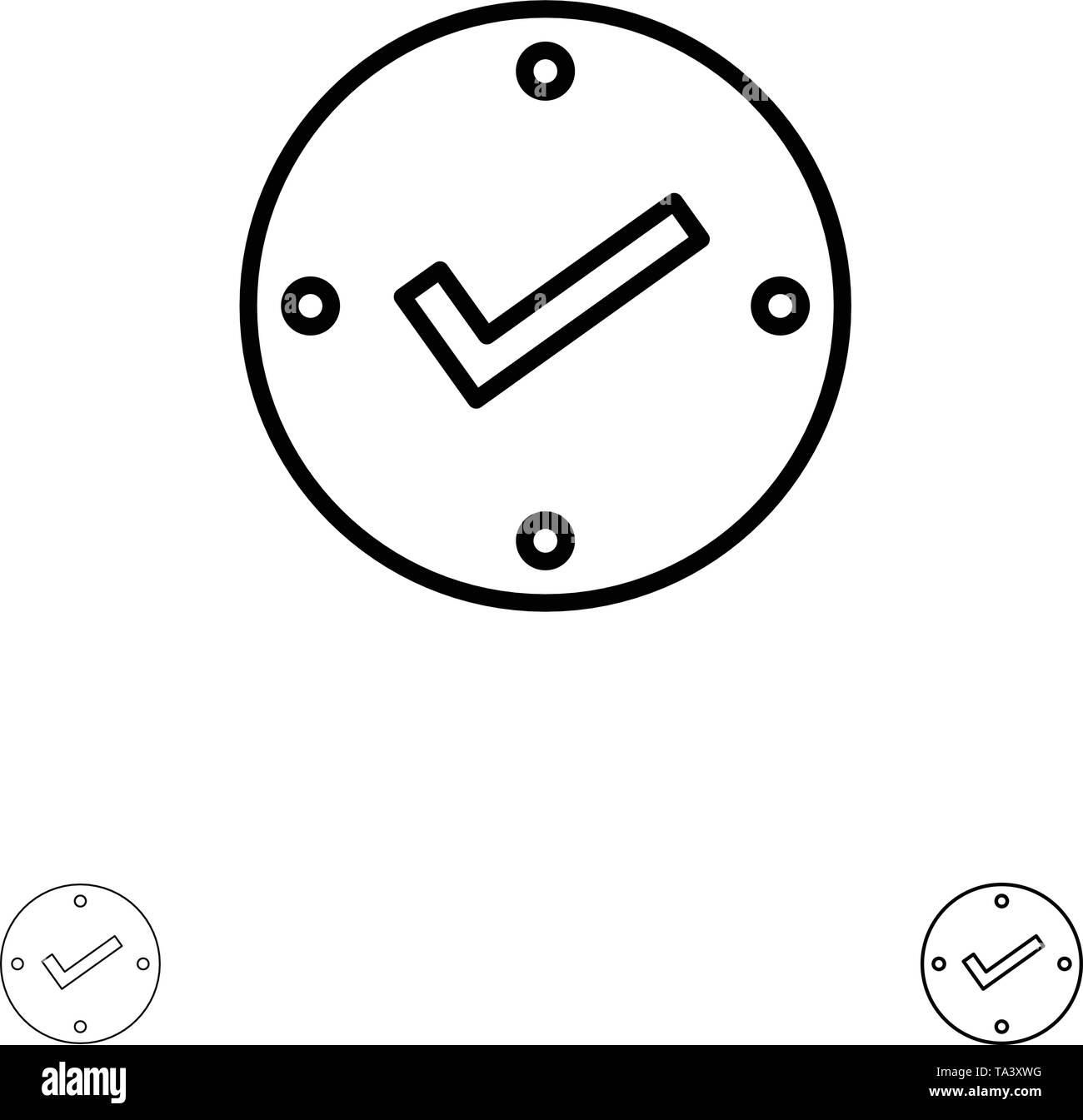 Black tick and cross Stock Vector Images - Alamy