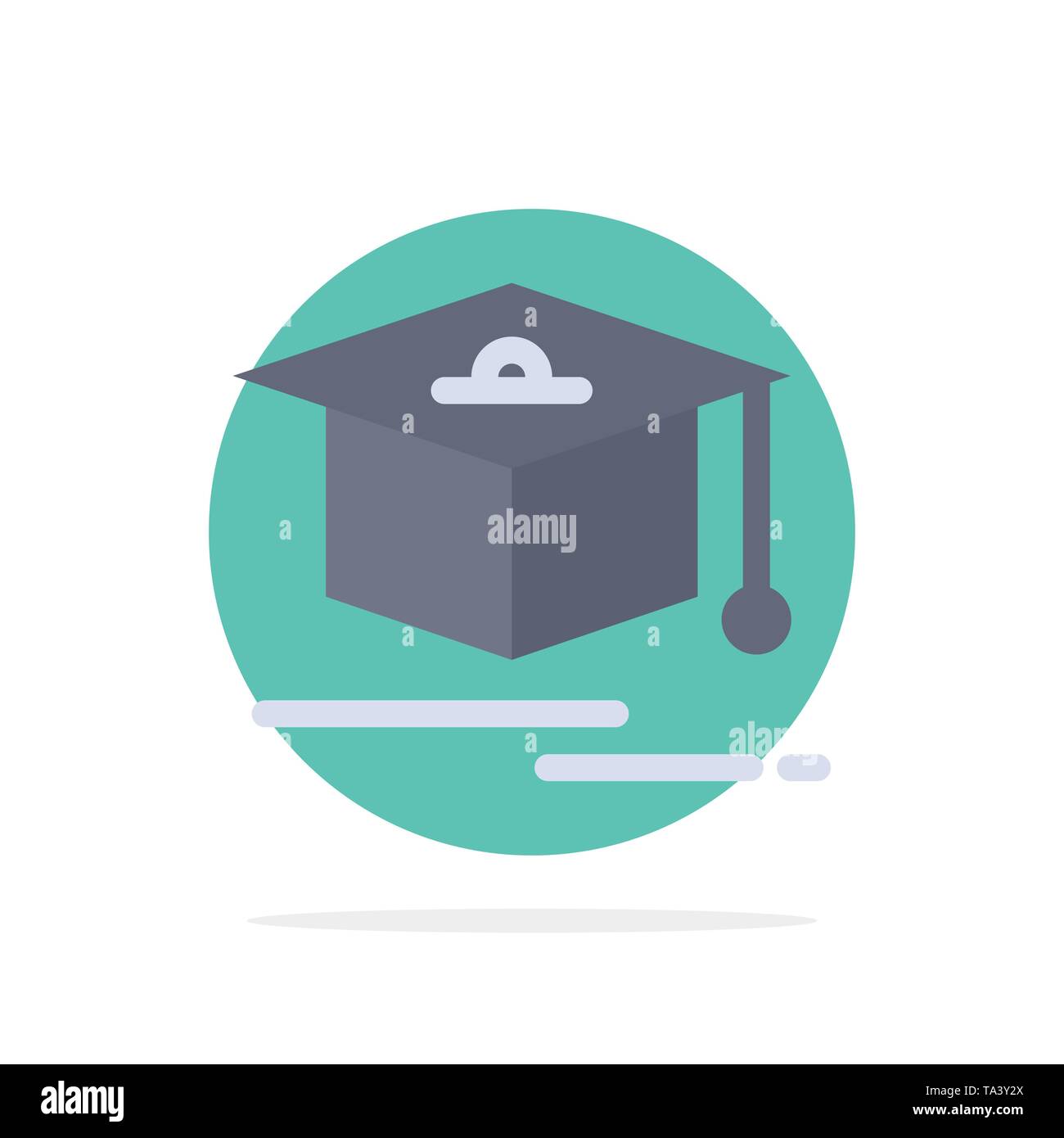 Graduation Cap Circle Icon High Resolution Stock Photography and Images ...