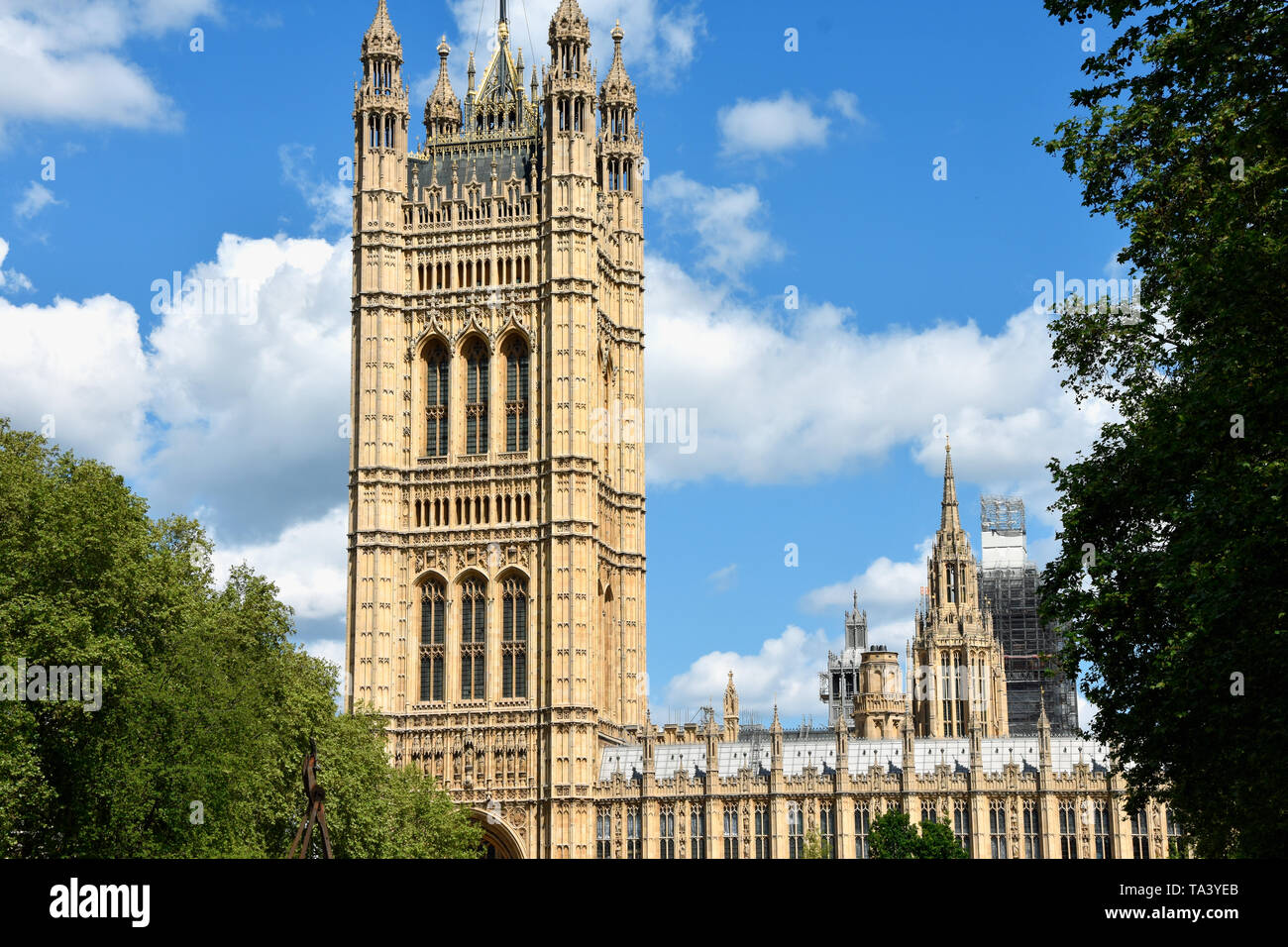 Westminster Palace viewed from Victoria tower gardens, London, UK Stock Photo - Alamy