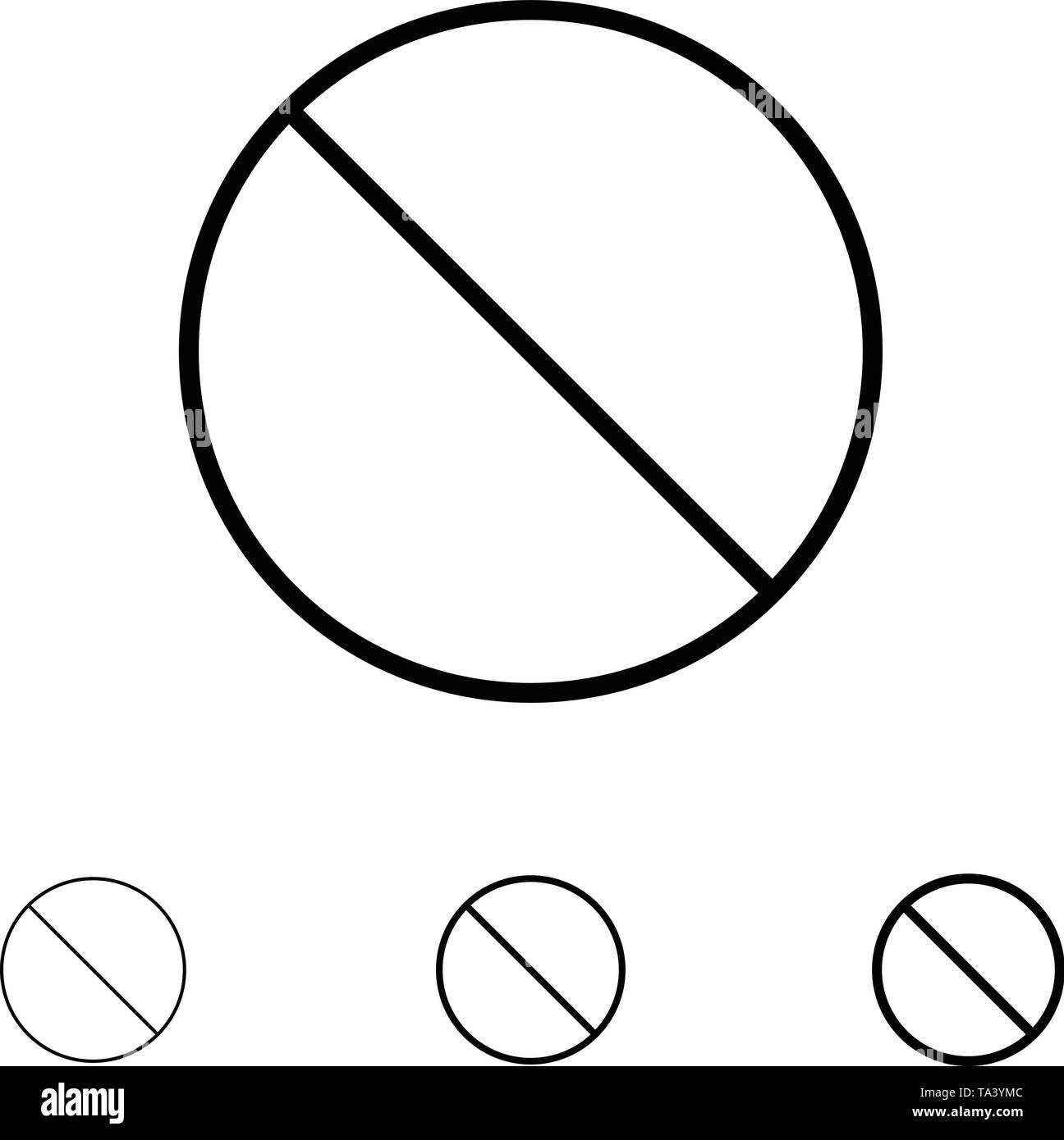 Thin Black No Symbol