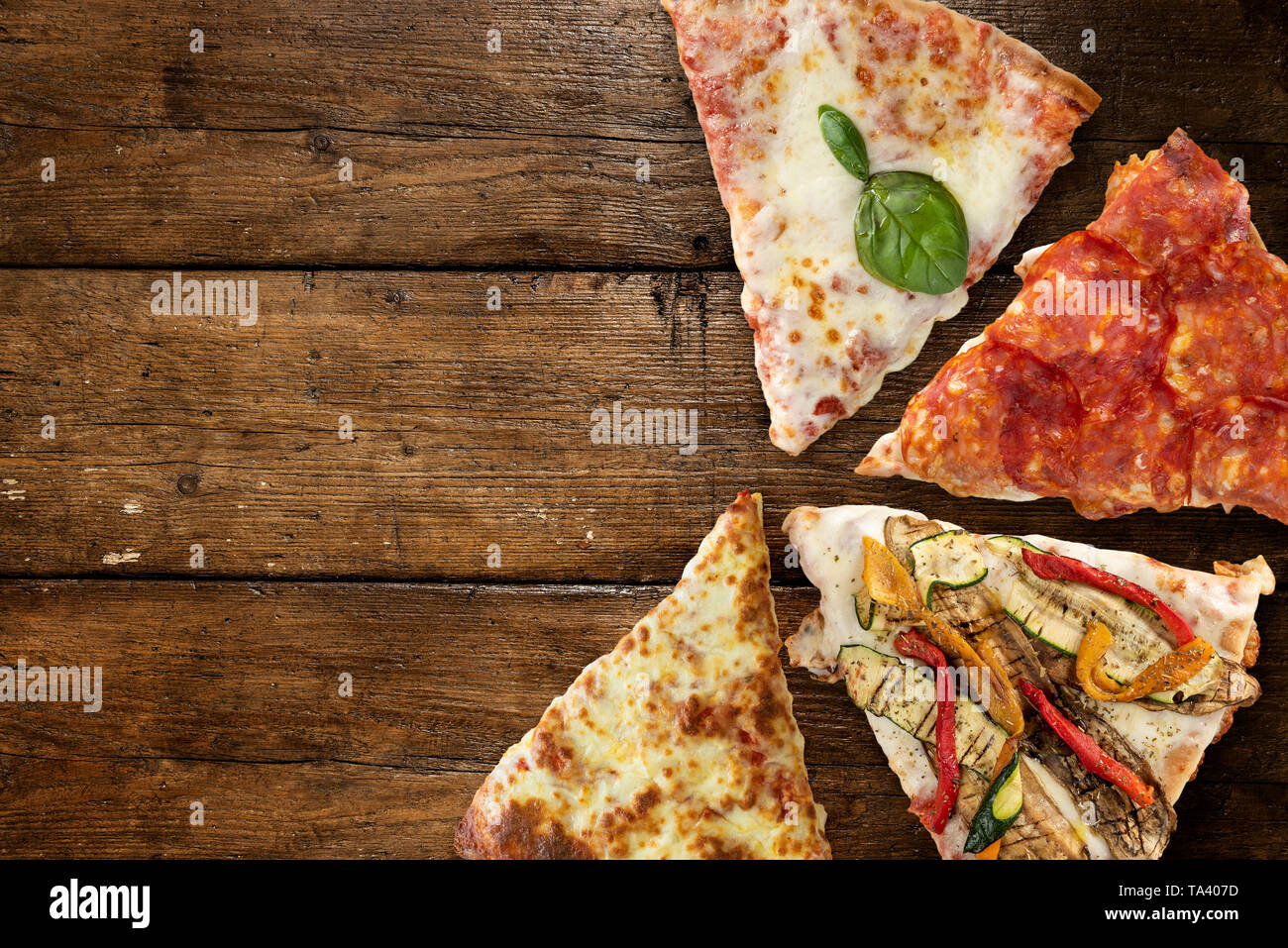 Variety of pizza types hi-res stock photography and images - Alamy