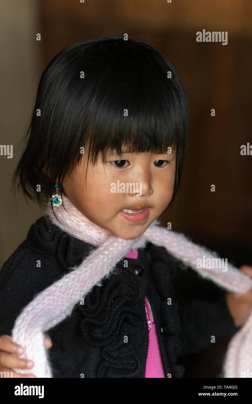 Cute Naga Baby Girl at Khonoma Village on 4th Dec 2013 at Khonoma ...