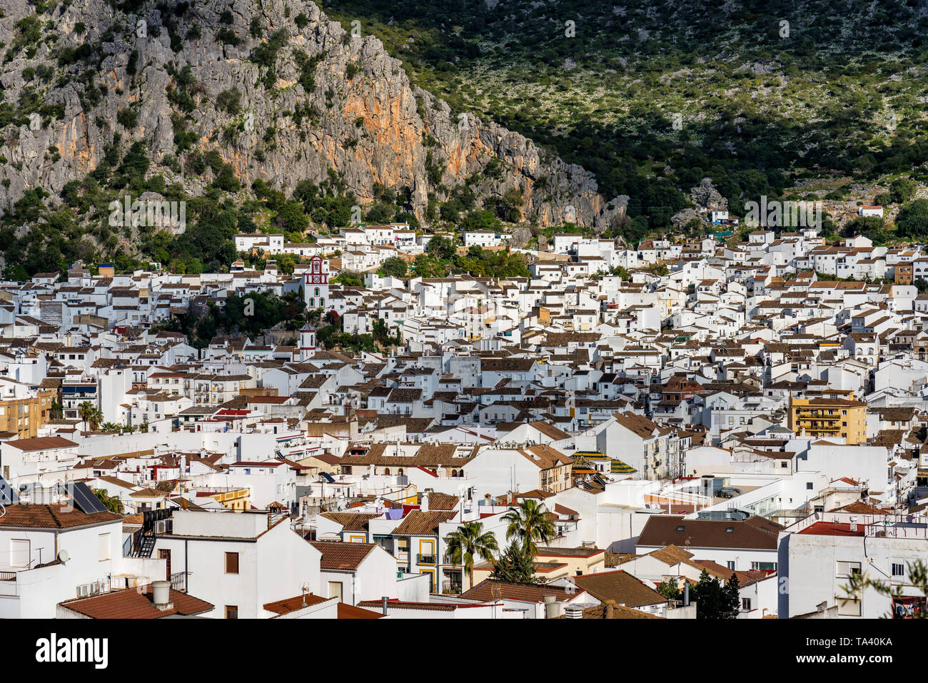 Ubrique, Cadiz. Spain. White villages of Andalusia in the park of ...