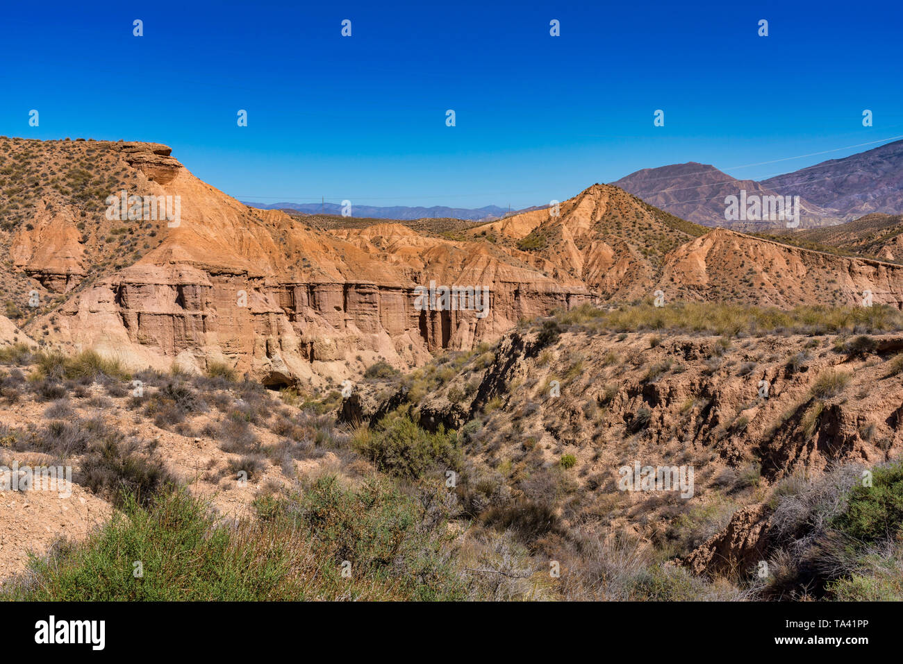 Tabernas desert, in spanish Desierto de Tabernas, Andalusia, Spain ...