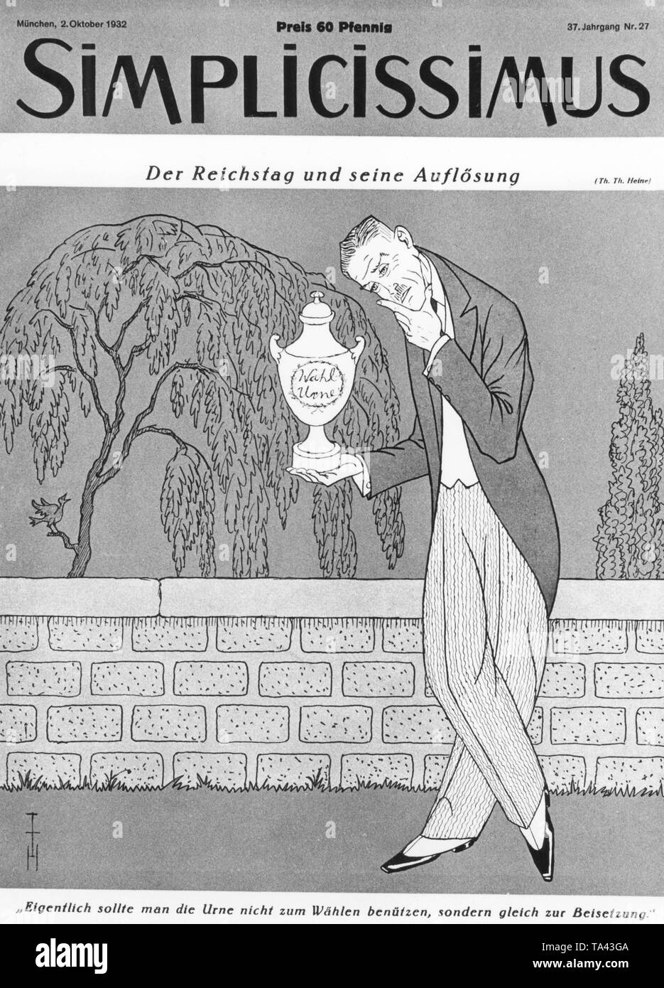 Simplicissimus caricature hi-res stock photography and images - Alamy