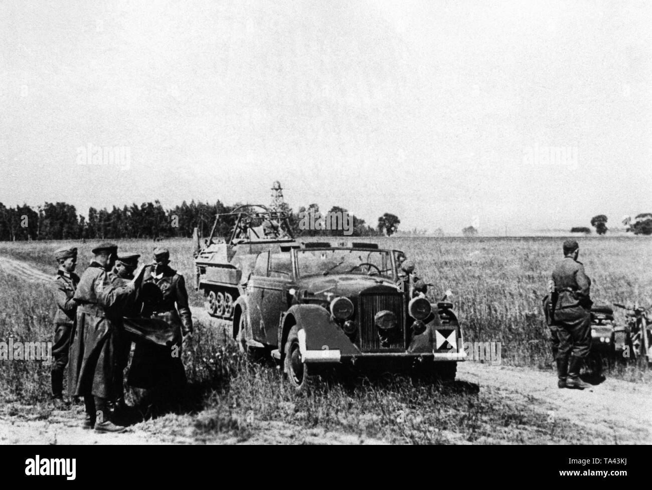 General Heinz Guderian (3rd from left, front), commander of the 2nd ...