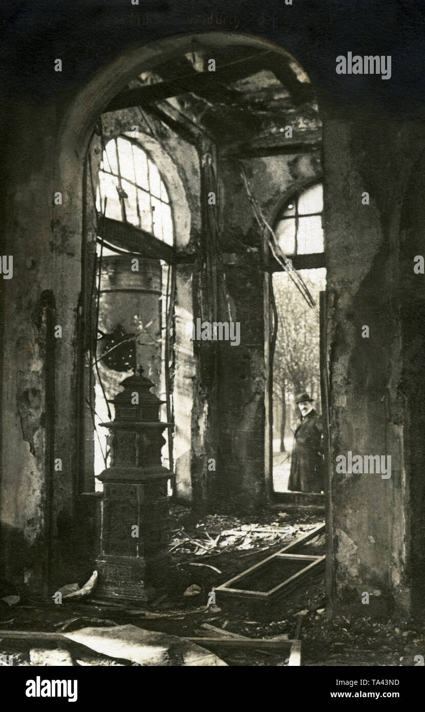 Interior view of the kiosks at Stachus (Karlsplatz) destroyed during ...