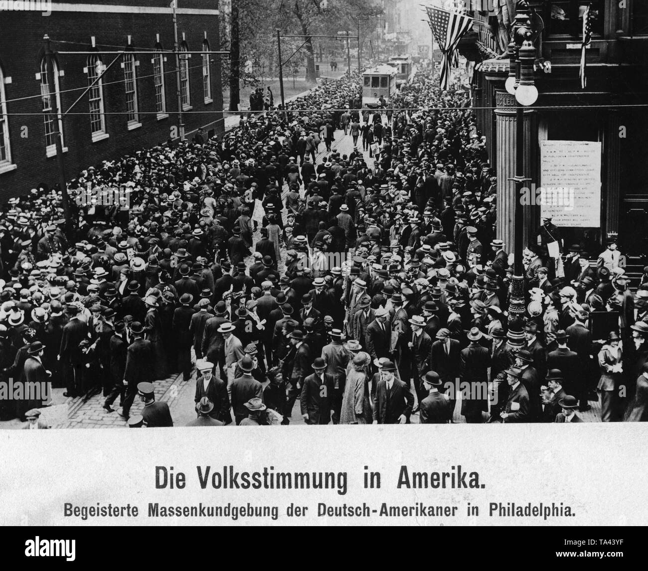 German-born Americans at a procession in Philadelphia - at the ...