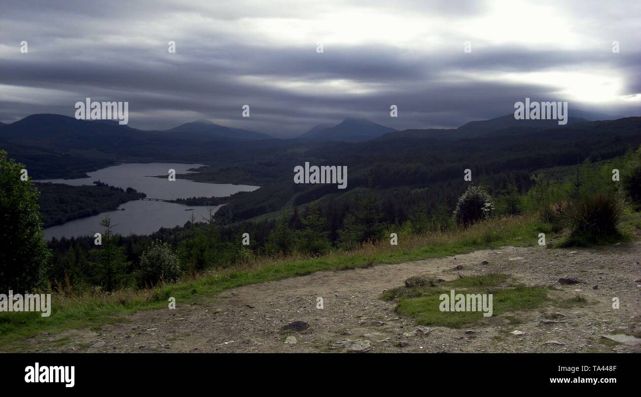 Rough scottish landscape in severe weather conditions Stock Photo - Alamy
