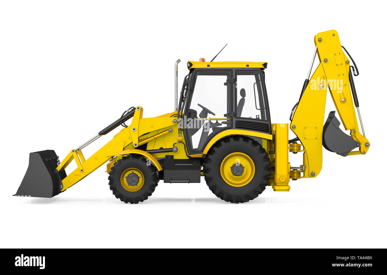 Backhoe Loader Isolated Stock Photo - Alamy Backhoe Loader Isolated Stock Photo - Alamy