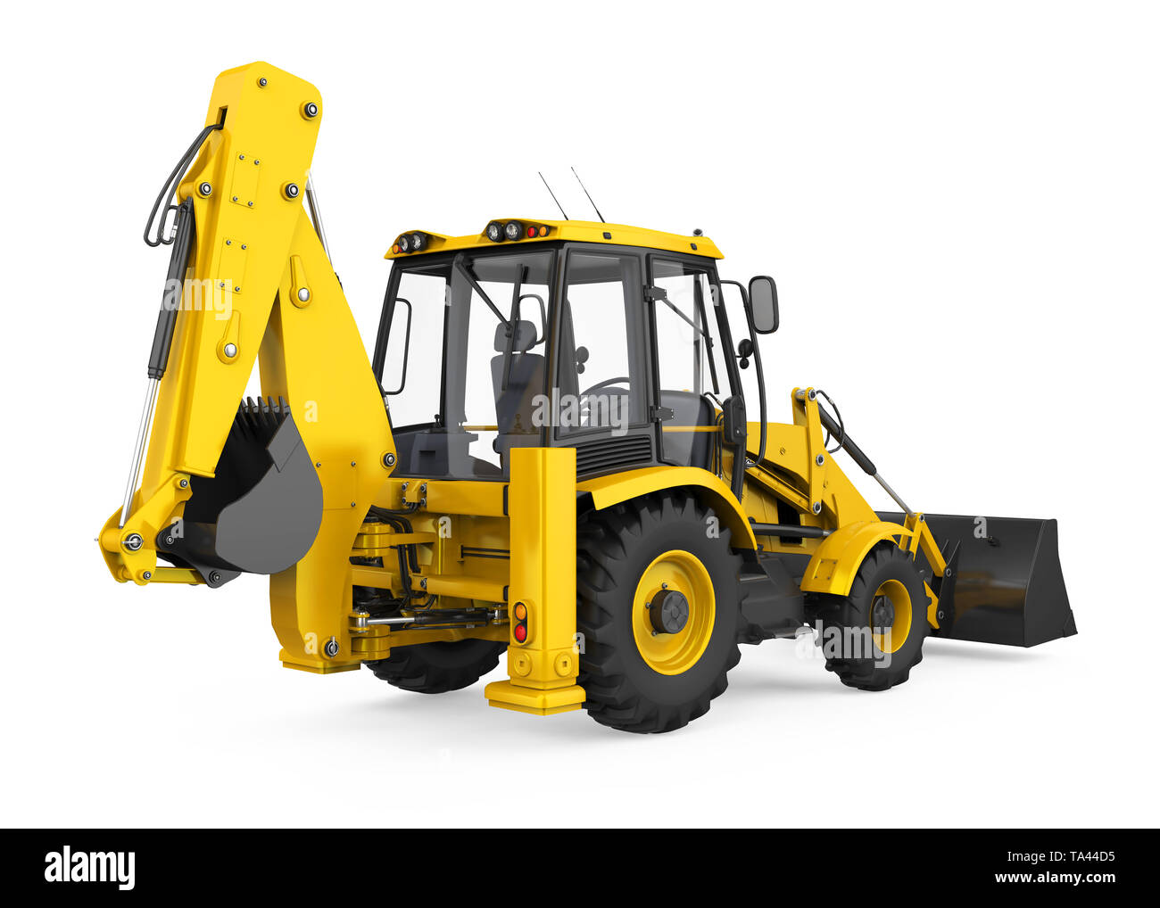 Backhoe loader Cut Out Stock Images & Pictures - Alamy