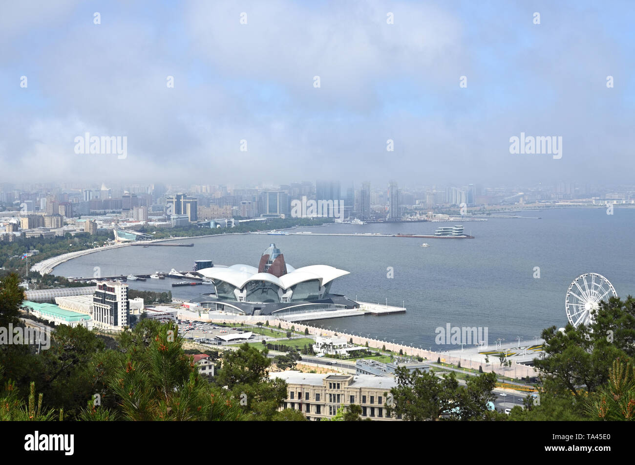 The capital of modern Azerbaijan, located on the shores of the Caspian ...