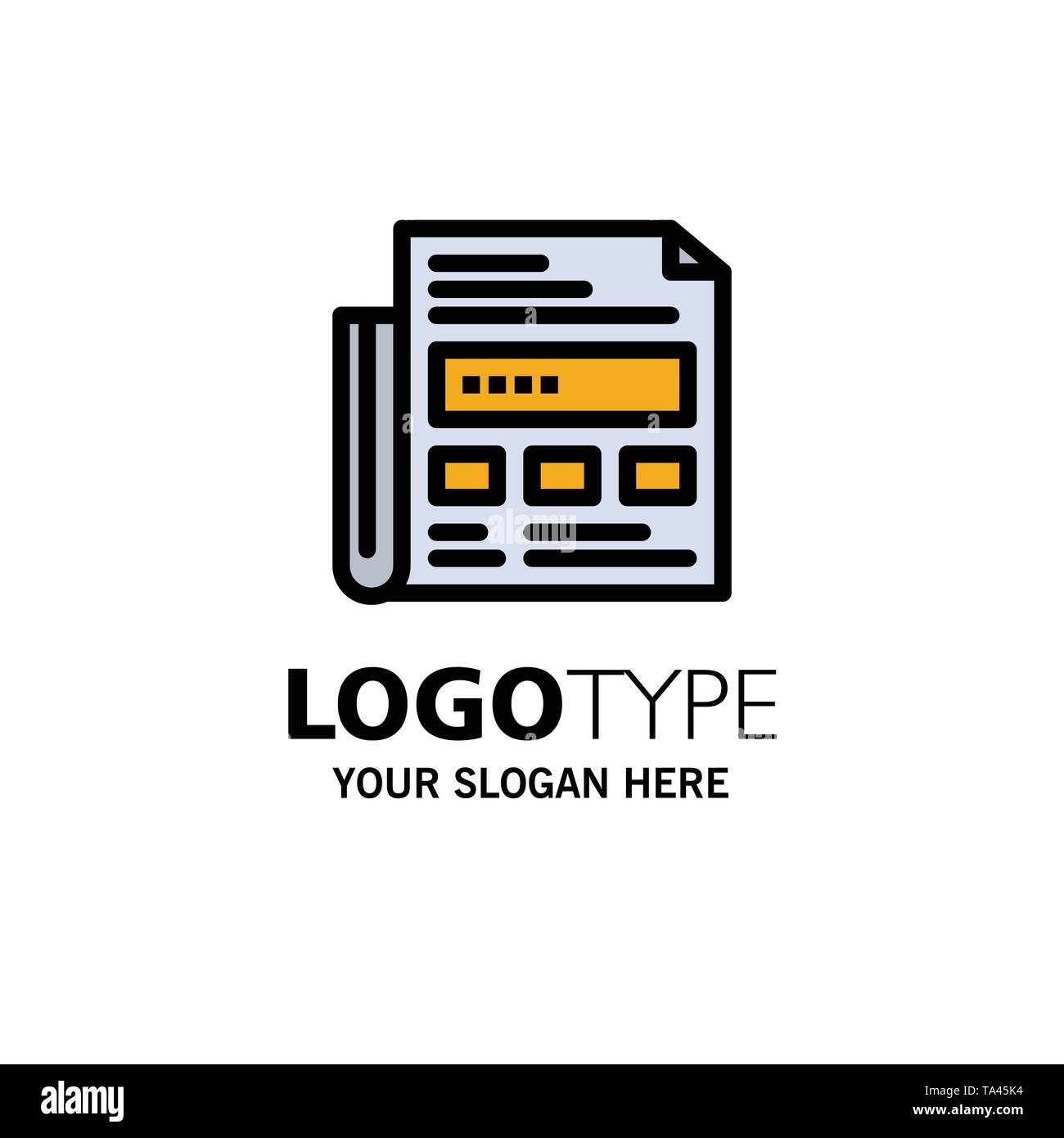 Newspaper logo Stock Vector Images - Alamy