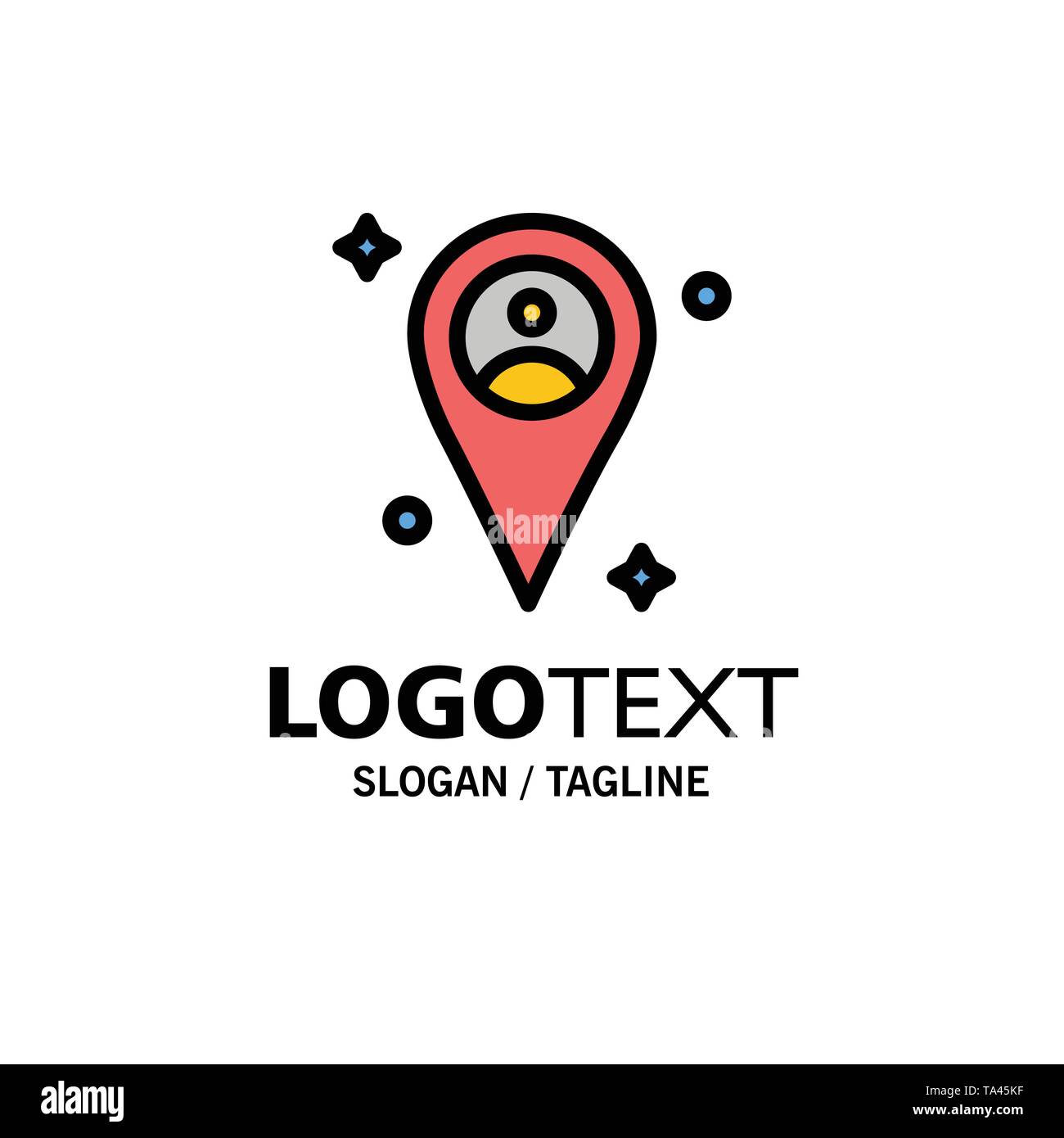 Location man logo hi-res stock photography and images - Alamy